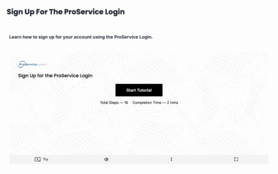Sign Up for Your ProService Login